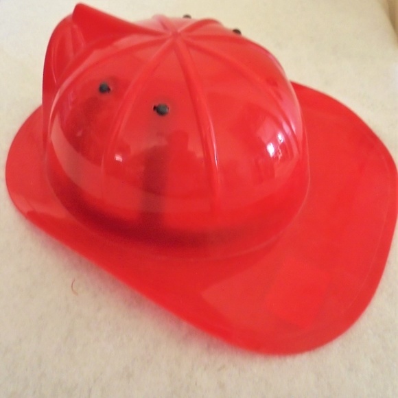 Lontic | Accessories | Fire Chief Red Plastic Hat Whead Pc Inside Boys ...